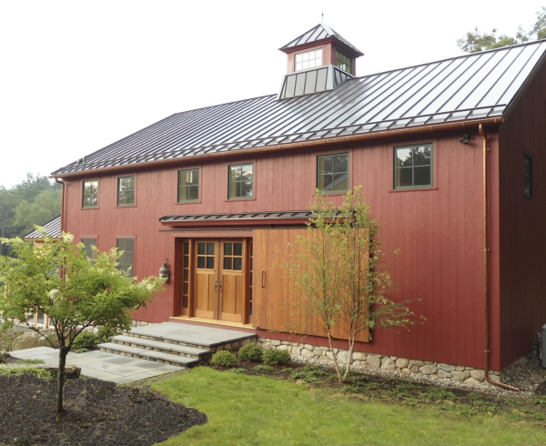 New Barn Construction, Masonry, Wood Floors, Weston, MA